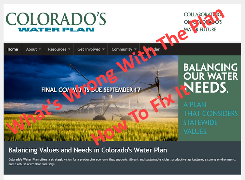 What’s Wrong With The Colorado Water Plan, And How To Fix It – Save the ...